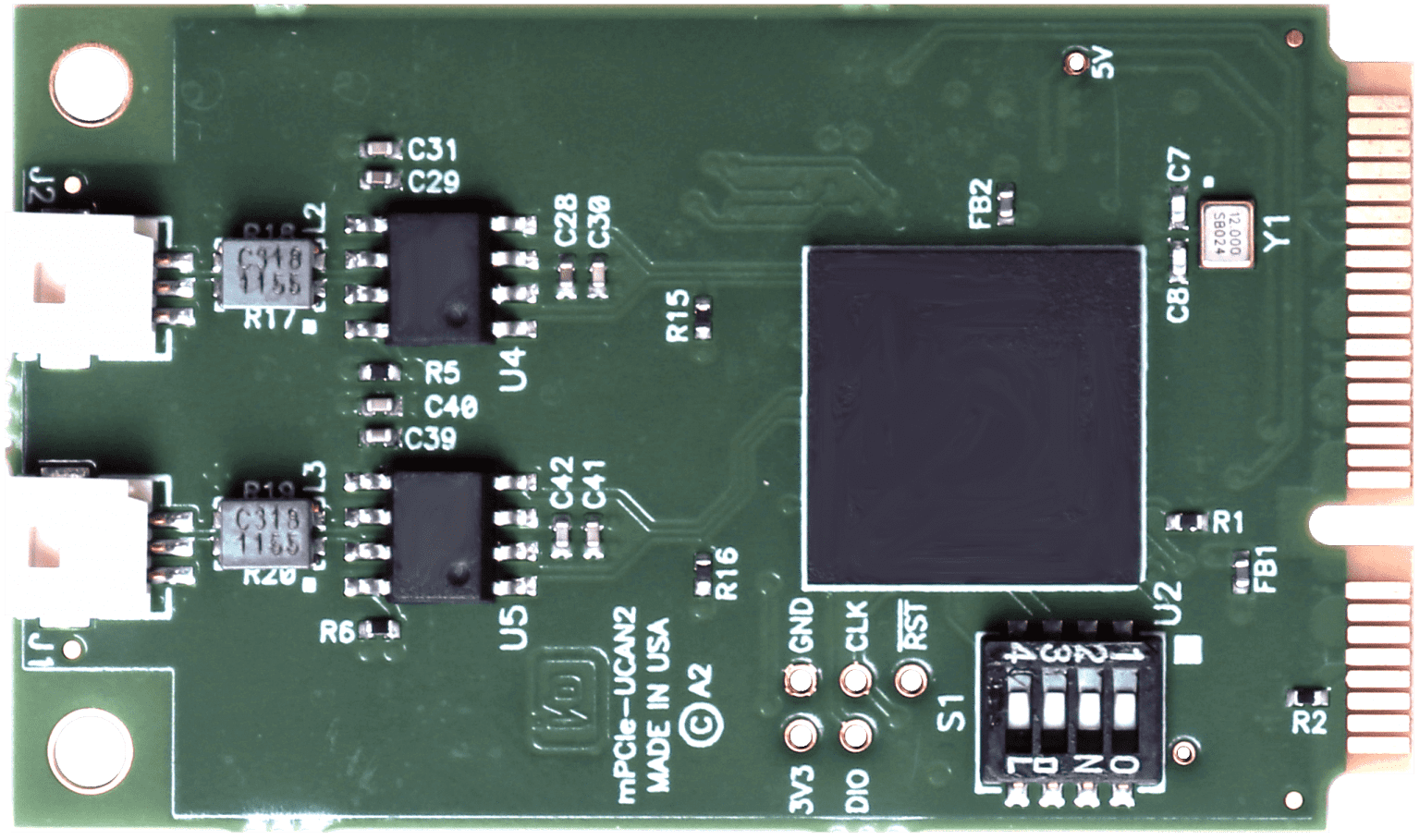 mPCIe-UCAN2 and mPCIe-UCAN2-ISO - ACCES I/O Products