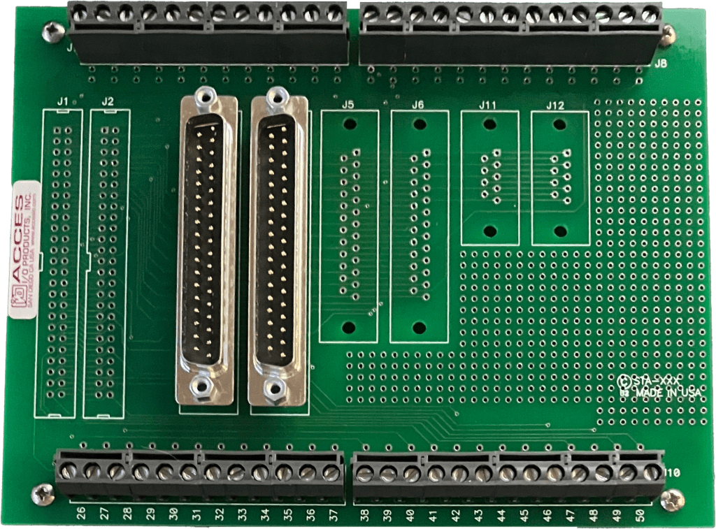 STA-XX Wireable Screw Terminal Cards - ACCES I/O Products